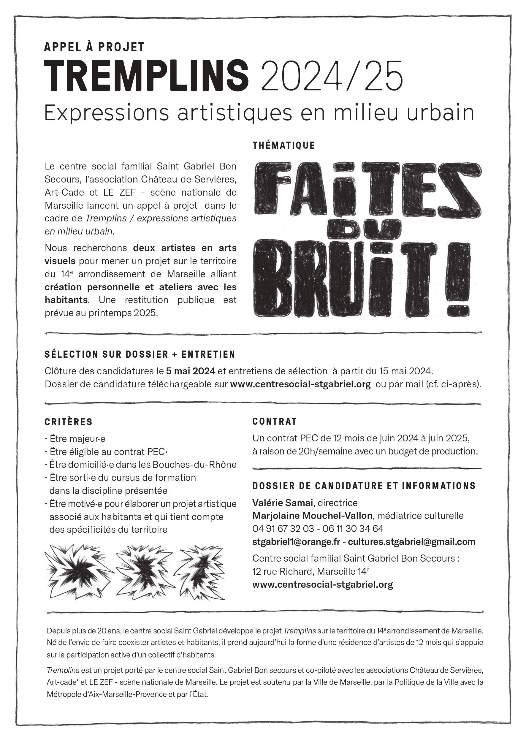 APPEL A CANDIDATURES TREMPLINS 2024-2025 APPEL A CANDIDATURES TREMPLINS 2024-2025